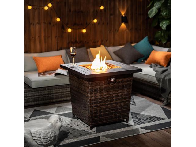 Click here for 28 Propane Gas Fire Pit Table  50000 BTU Square St... prices