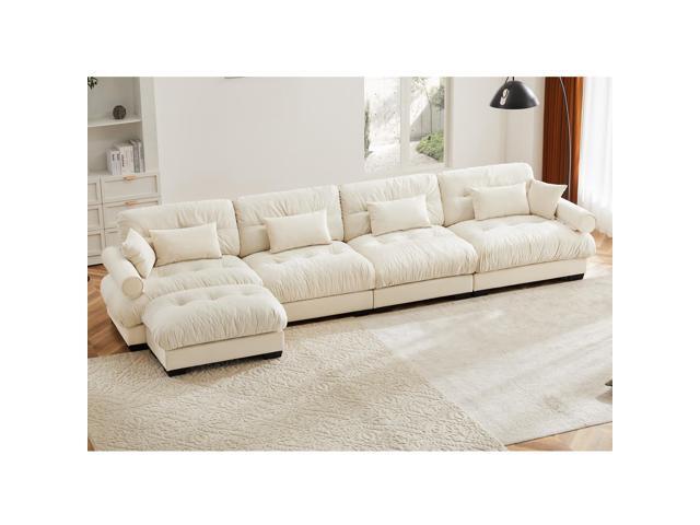 Click here for L Shaped Sectional Cloud Sofa  Convertible Deep 4... prices