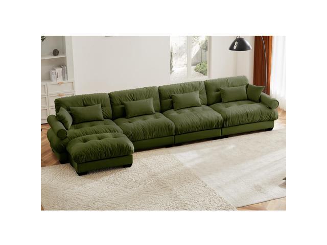 Click here for L Shaped Sectional Cloud Sofa  Convertible Deep 4... prices