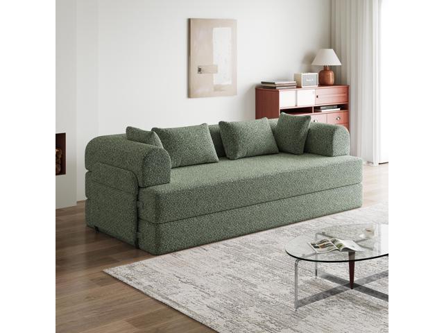 Click here for 78.7-Inch Convertible Sleeper Sofa Bed with Cylind... prices