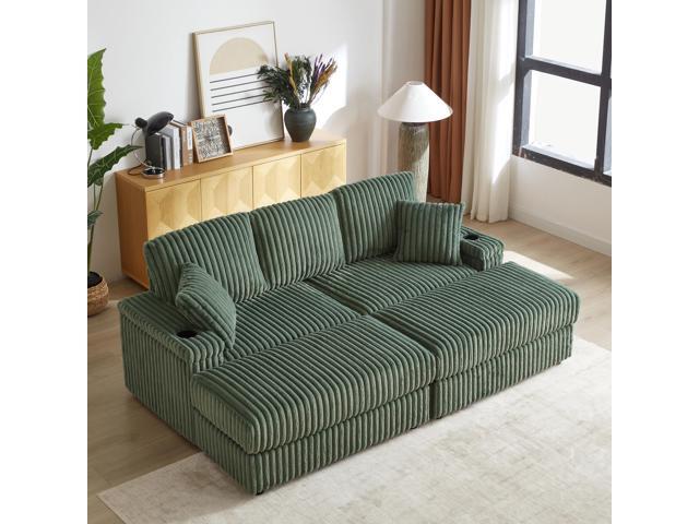 Click here for 84Inch Corduroy 3-seater sofa With 3 back pillows... prices