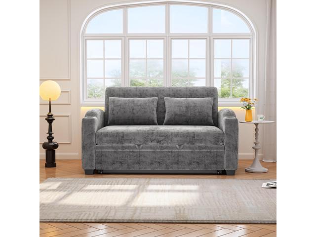 Click here for 61.6 Pull Out Sofa Bed Modern Chenille Convertible... prices