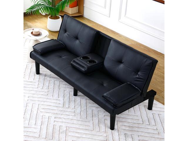 Click here for The 67-inch black PVC multi-functional sofa bed wi... prices