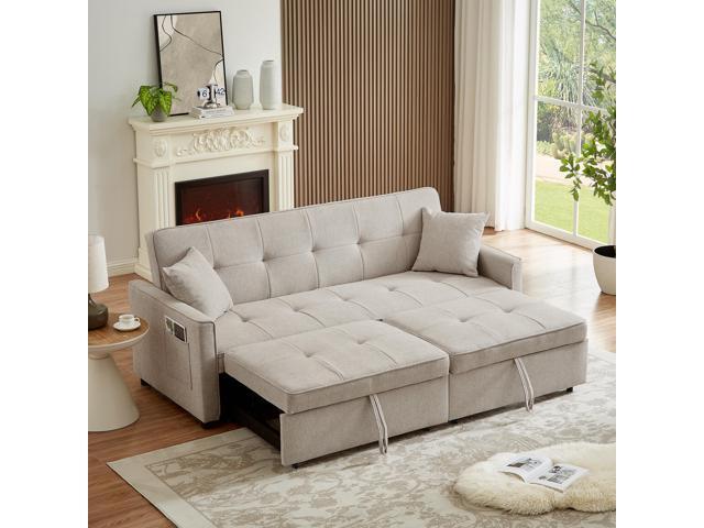 Click here for 3 in 1 Convertible Sleeper Sofa Bed  Modern Fabric... prices