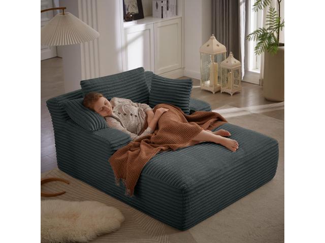 Click here for Oversized Chaise Lounge Chair Indoor  Corduroy Uph... prices