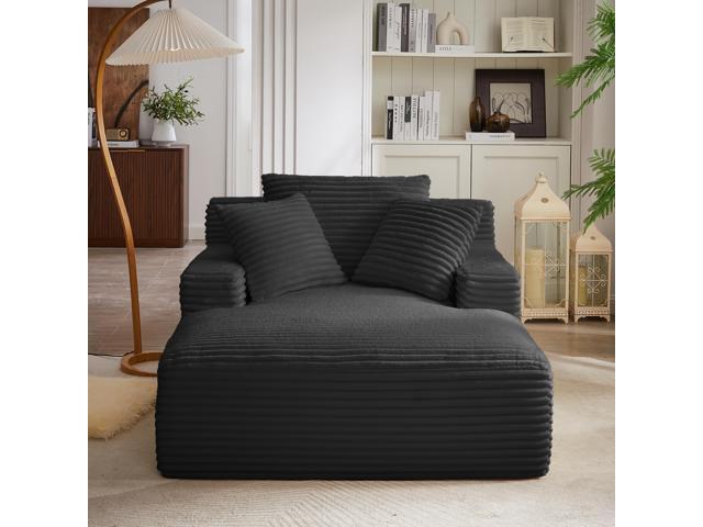 Click here for Oversized Chaise Lounge Chair Indoor  Corduroy Uph... prices