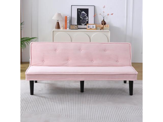 Click here for This 66-inch corduroy sofa bed can flexibly adapt... prices