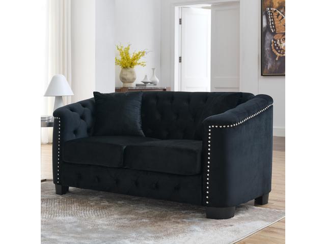 Click here for 59-Inch Modern Chesterfield Velvet Sofa  2-Seater... prices
