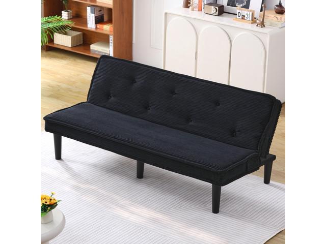 Click here for This 66-inch corduroy sofa bed can flexibly adapt... prices