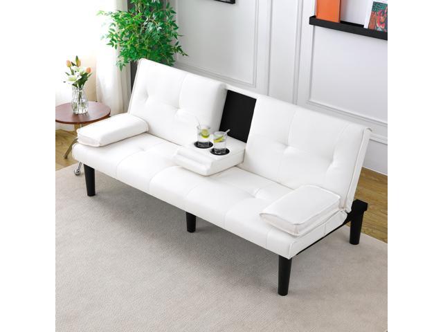 Click here for The 67-inch white PVC multi-functional sofa bed  w... prices