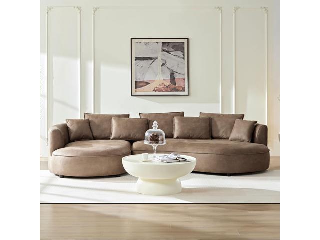 Click here for 128.74 Inch Modern Sectional Curved Sofa Couch for... prices