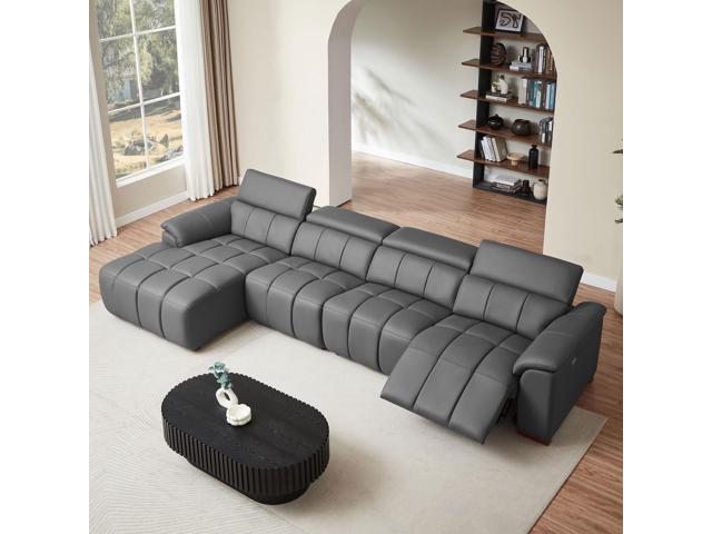Click here for 4 Seats Wall-Hugger Reclining Sofa Modern Electric... prices