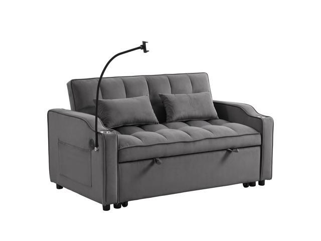Click here for Sofa Bed with Trundle Dark Grey prices