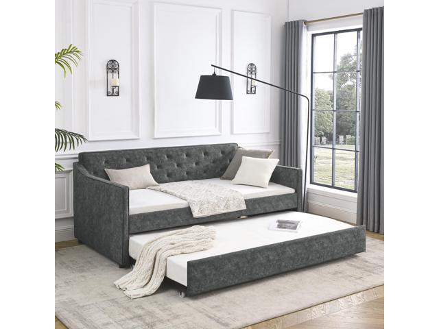 Click here for Twin Size Daybed with Twin Size Trundle Upholstere... prices
