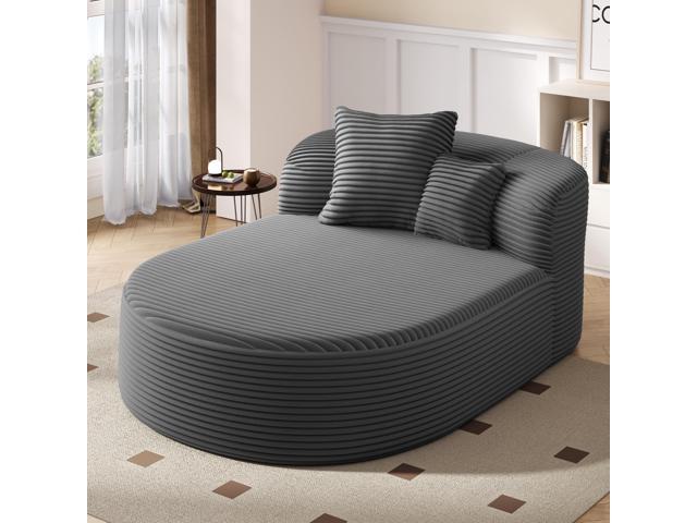 Click here for Modern Chaise Lounge Sofa Boneless Couch 51.6 Sofa... prices