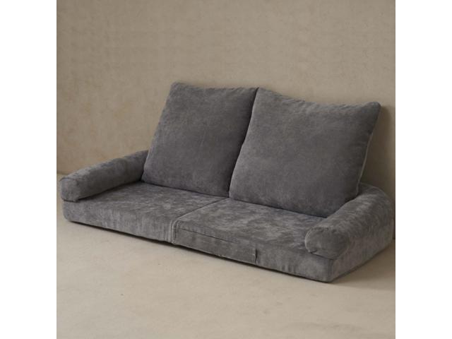Click here for Convertible Fold-Out Single Sofa Bed Gray Right  t... prices