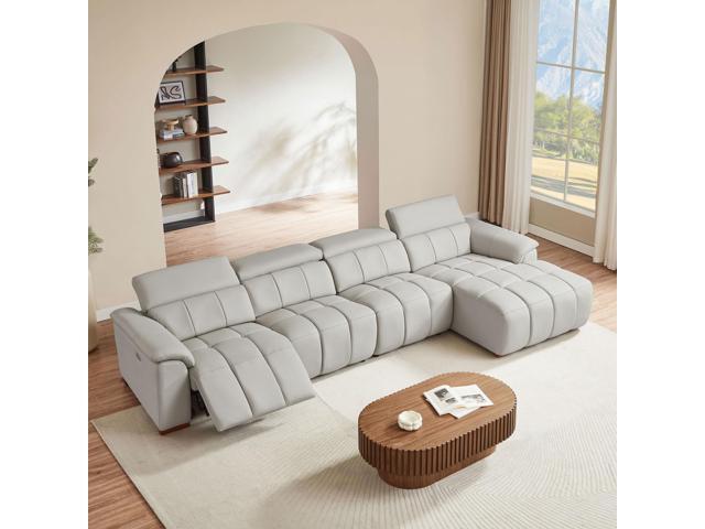 Click here for 4 Seats Wall-Hugger Reclining Sofa Modern Electric... prices