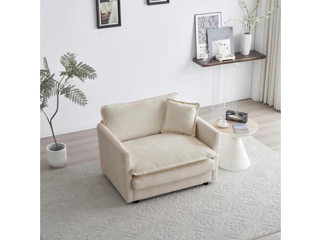 Click here for Comfy Deep Single Seat Sofa Upholstered Reading Ar... prices