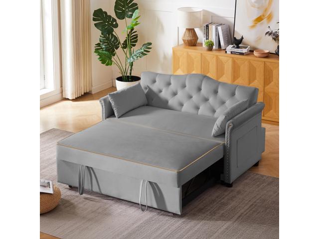 Click here for Grey Velvet Sleeper Sofa Bed prices