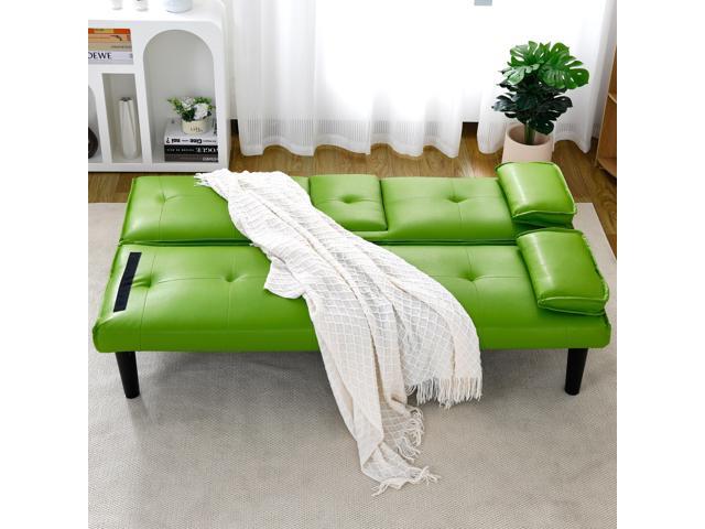 Click here for The 67-inch green PVC multi-functional sofa bed  w... prices