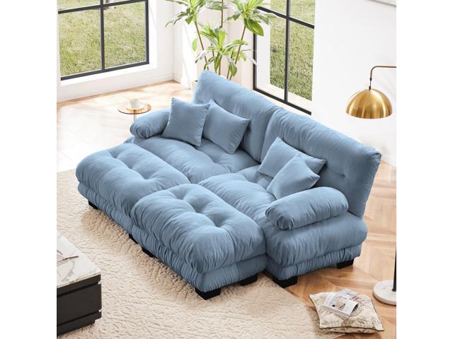 Click here for Cloud Couch Sleeper Sofa for Living Room  Chenille... prices