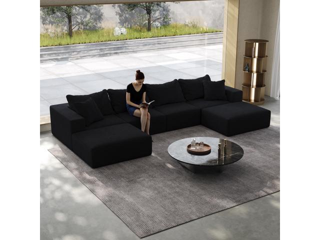 Click here for Oversized sponge cloud sofa Modern Upholstered Sec... prices