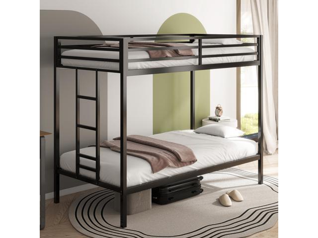 Click here for Adam Sturdy Twin Over Twin Bunk Bed Metal Black fo... prices