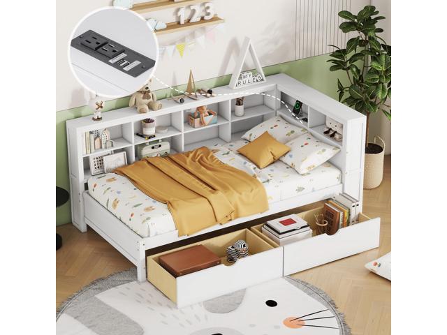 Click here for Wooden Twin Size DayBed with 2 Drawers  DayBed wit... prices