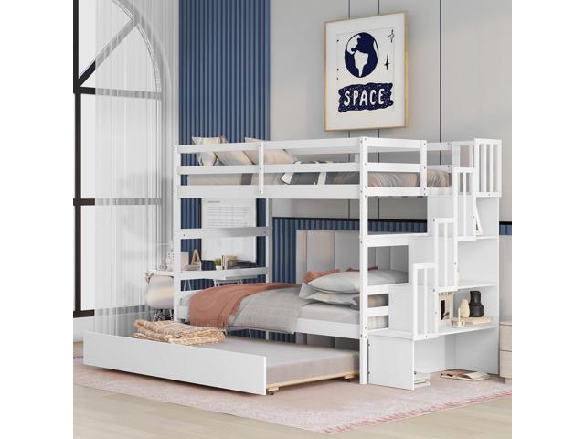Click here for Twin over Twin Bunk Beds With Twin Trundle and Sta... prices