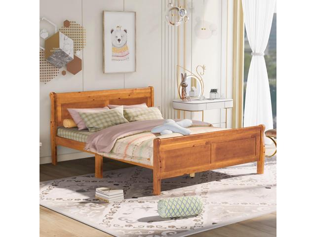 Click here for Queen Size Wood Platform Bed with Headboard and Wo... prices