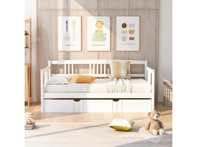 Click here for Twin Size Daybed Wood Bed with Twin Size Trundle W... prices