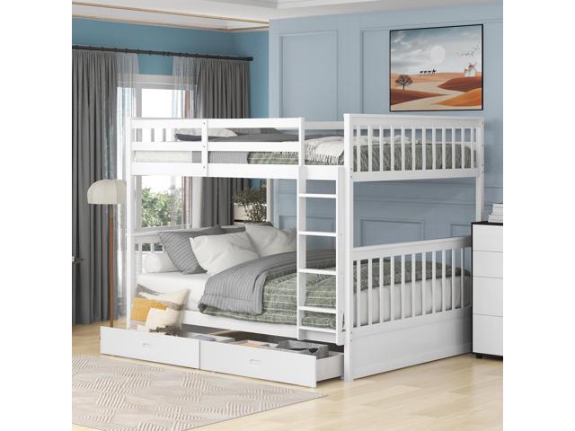 Click here for Full-Over-Full Bunk Bed with Ladders and Two Stora... prices