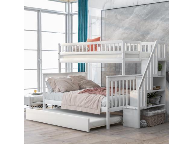 Click here for Twin over Full Bunk Bed with Trundle and Staircase... prices