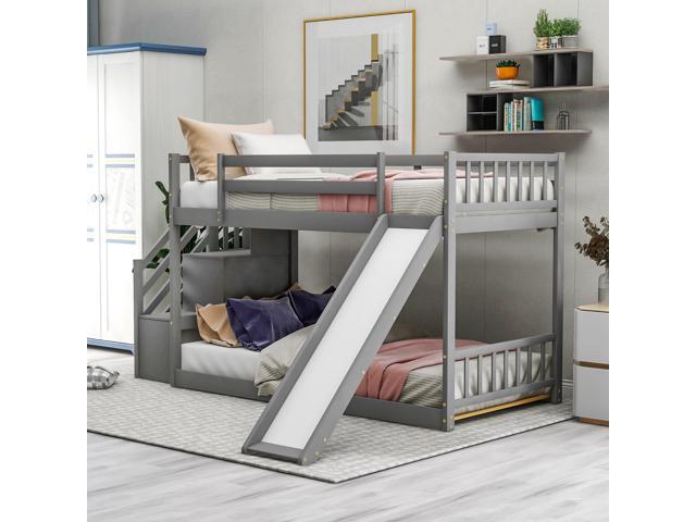Click here for Twin over Twin Bunk Bed with Convertible Slide and... prices
