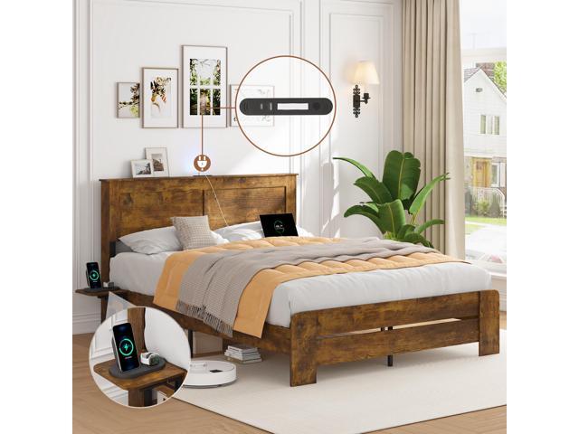 Click here for Farmhouse King Size Bed Frame with Headboard Stora... prices