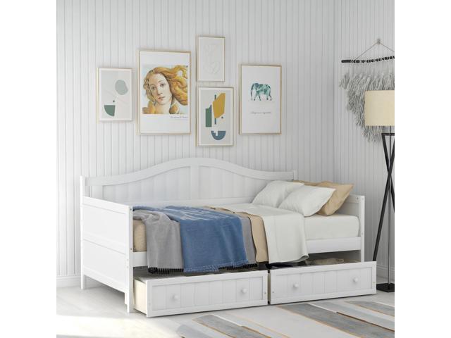 Click here for Twin Wooden Daybed with 2 drawers  Sofa Bed for Be... prices