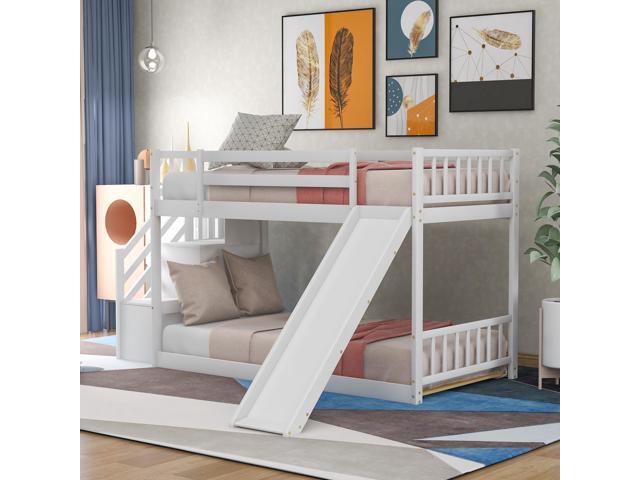 Click here for Twin over Twin Bunk Bed with Convertible Slide and... prices
