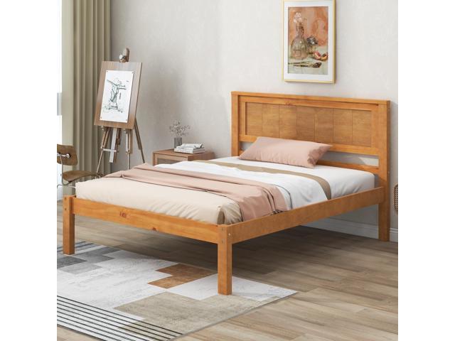 Click here for Platform Bed Frame with Headboard  Wood Slat Suppo... prices