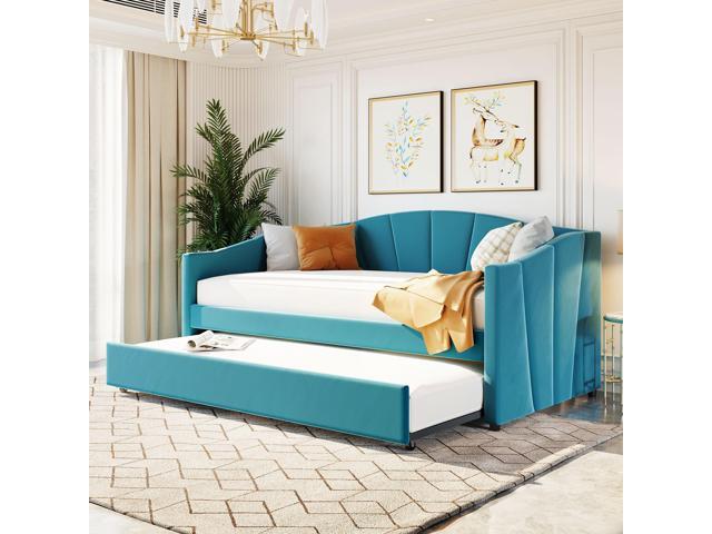 Click here for Upholstered Daybed Sofa Bed Twin Size With Trundle... prices