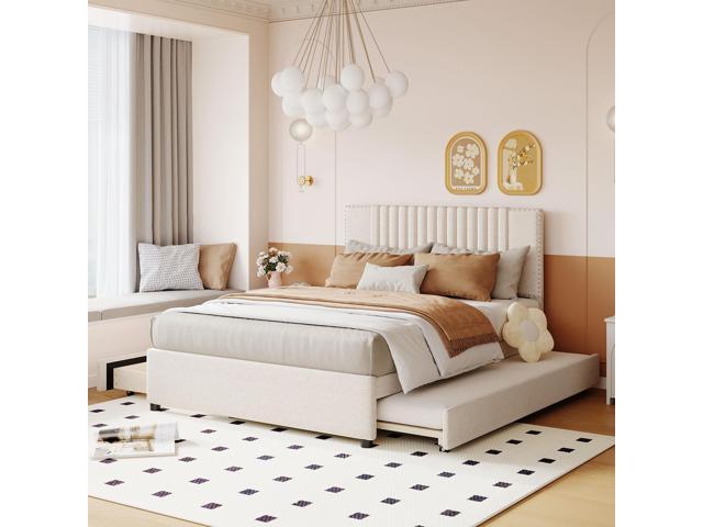 Click here for Full Size Upholstered Platform Bed with 2 Drawers... prices