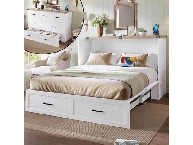 Click here for Murphy Bed Cabinet Queen Size with Charging Statio... prices