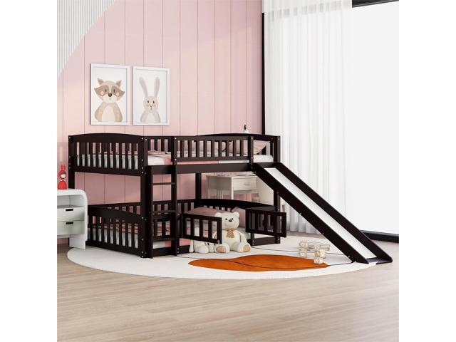 Click here for Bunk Bed with Slide Full Over Full Low Bunk Bed wi... prices