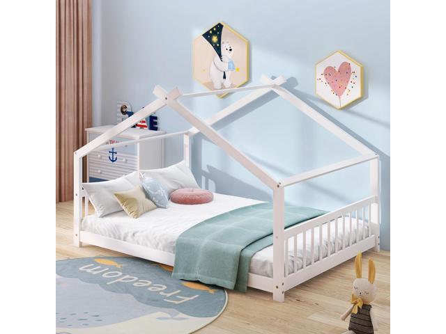 Click here for Full Size House Bed Wood Bed  White(OLD SKU:WF2825... prices