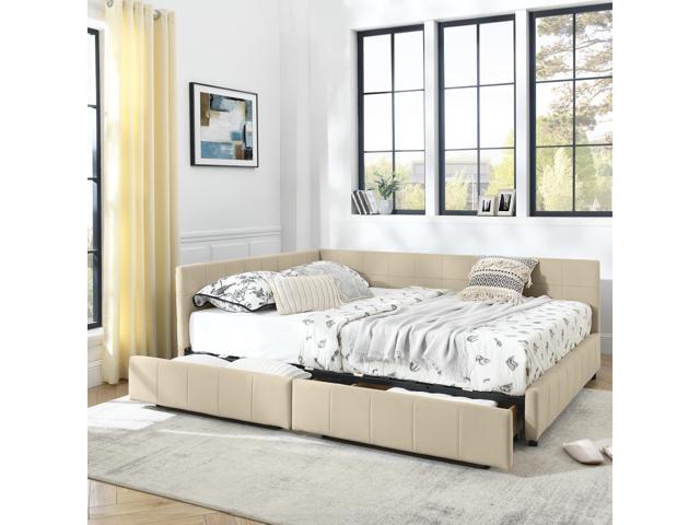 Click here for Queen Size Storage Upholstered Tufted Bed Frame  S... prices