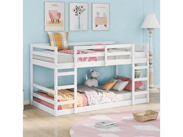 Click here for Twin Over Twin Bunk Bed with Ladder  White(OLD SKU... prices