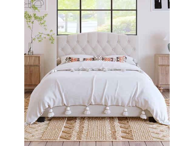 Click here for Upholstered Platform Bed with Saddle Curved Adjust... prices