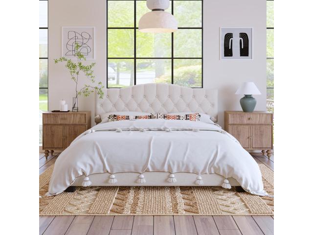 Click here for Upholstered Platform Bed with Saddle Curved Adjust... prices