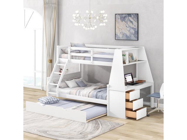 Click here for Twin over Full Bunk Bed with Trundle and Built-in... prices