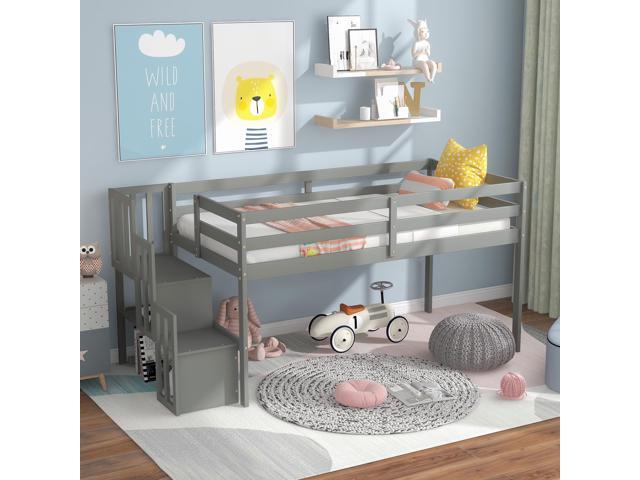 Click here for Loft bed with staircase  Grey prices