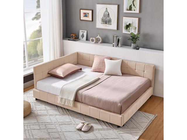 Click here for Full Size Upholstered Tufted Bed Frame  Sofa Bed F... prices